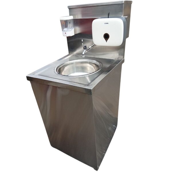 Stainless Steel Hand Washing Dispenser (Single Bowl) - Shinekitchenware